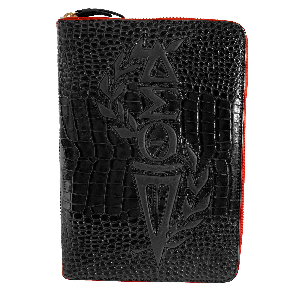 Delta Sigma Theta Day Clutch Croc Leather Ritual Cover BLACK – 1-800 ...