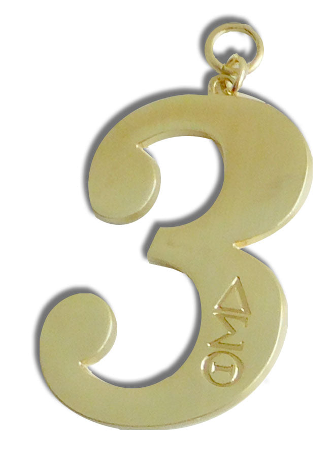 #3 DST Number Ornament GOLD – 1-800-LOVE-DST