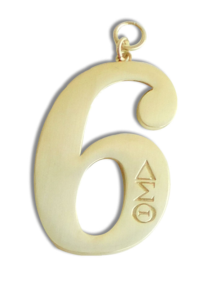 #6 DST Number Ornament GOLD – 1-800-LOVE-DST
